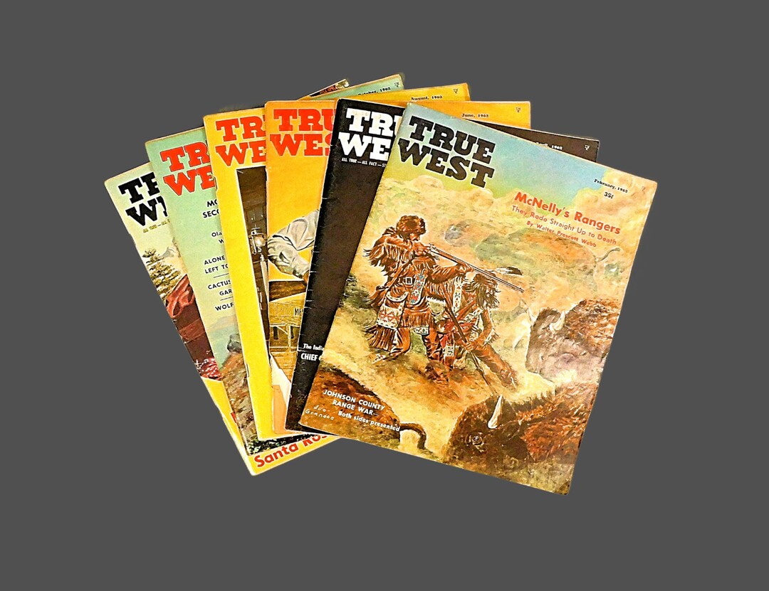 6 Vintage Issues 1962 TRUE WEST Magazines - Complete Year - All True ...