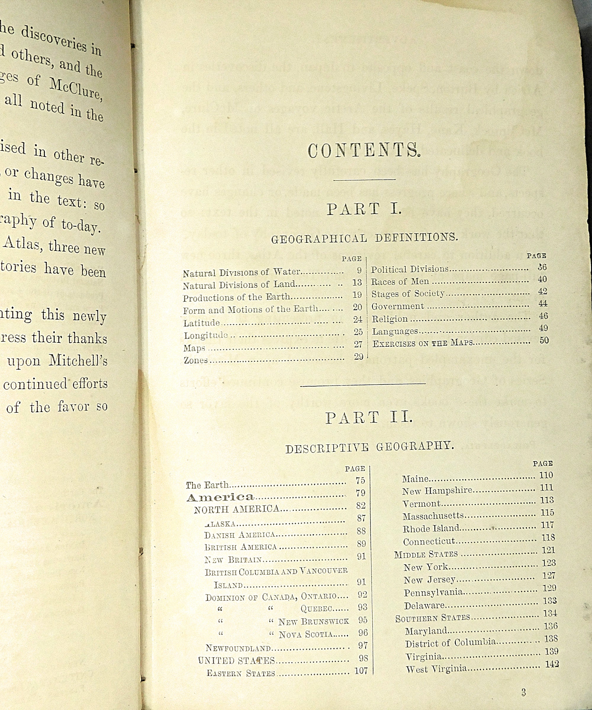 Antique 1870 Book Mitchell's School Geography A System of Modern ...