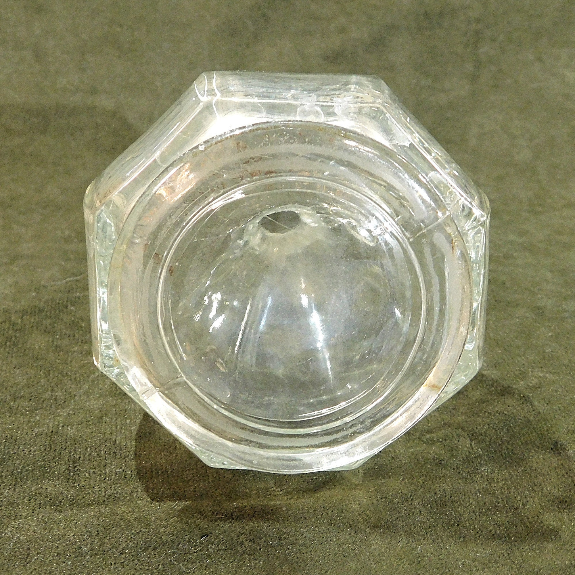 Antique Glass Cruet Bottle With Ground Glass Stopper 8 Panel Design ...