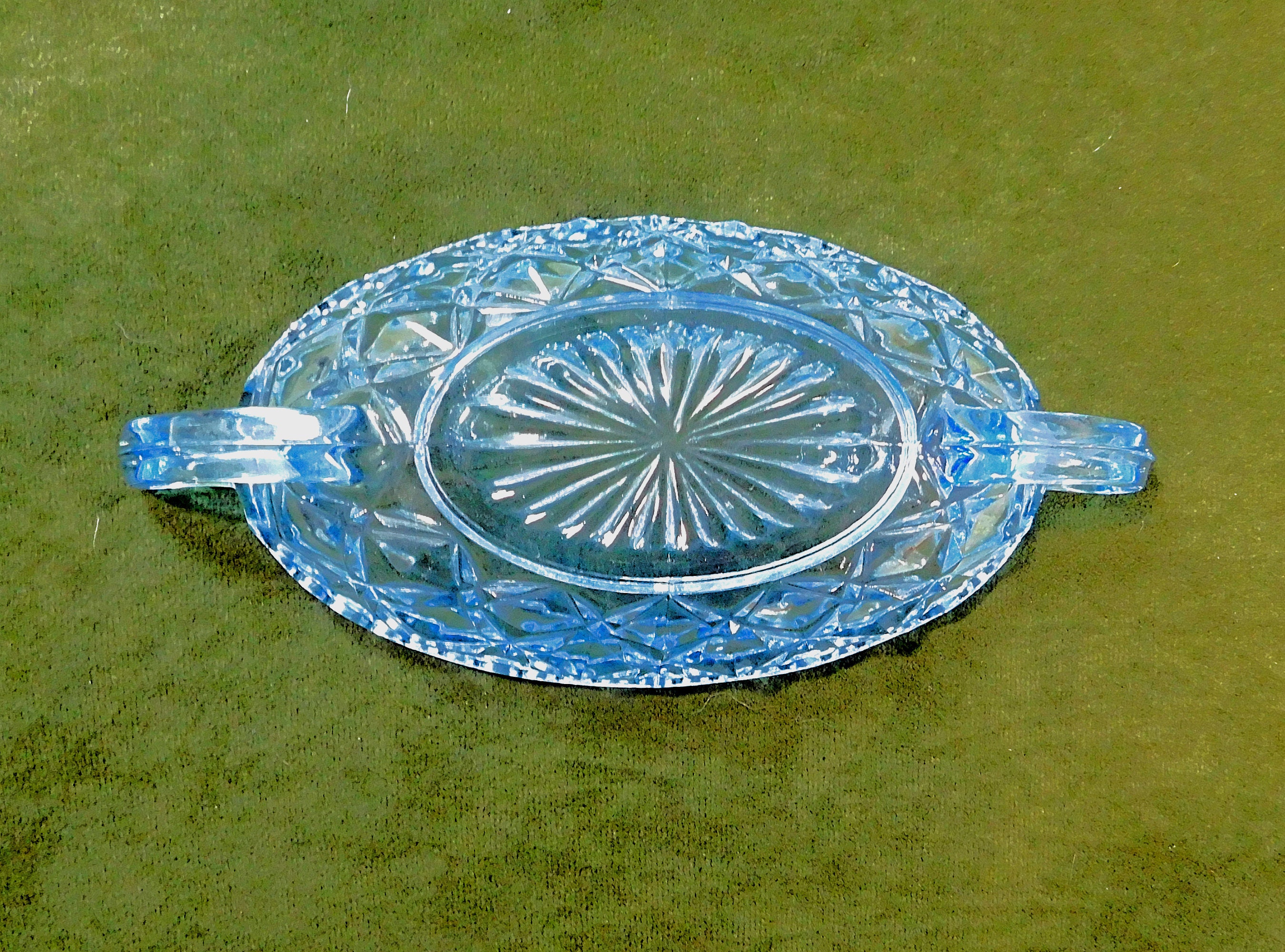 Imperial Glass “diamond Block - Little Jewel” Depression Glass Pickle ...