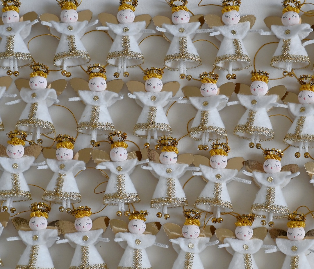 Spun Cotton Angel / Christmas Ornament / Retro Style Ornaments - Etsy