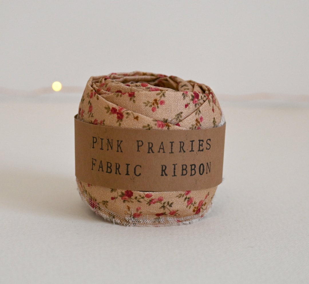 Fabric Ribbon/ Floral Cotton Fabric/ Hand Torn Fabric Ribbon - Etsy
