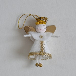 Spun Cotton Angel / Christmas Ornament / Retro Style Ornaments - Etsy