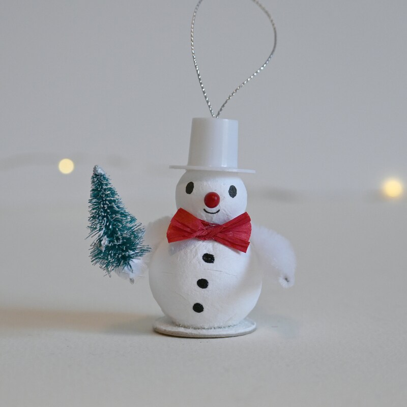 Spun Cotton Snowman - Etsy