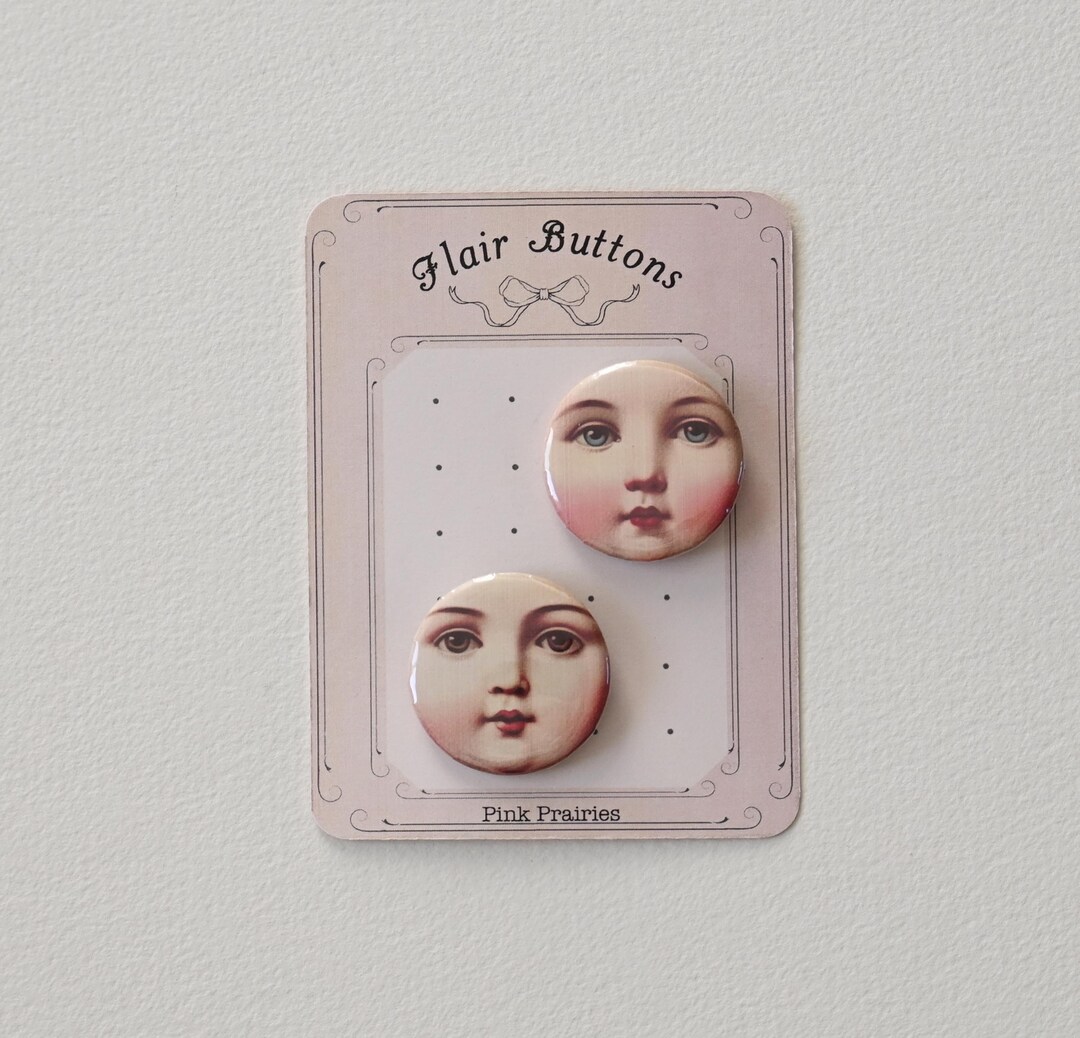 Flair Buttons/ Vintage Images Buttons - Etsy