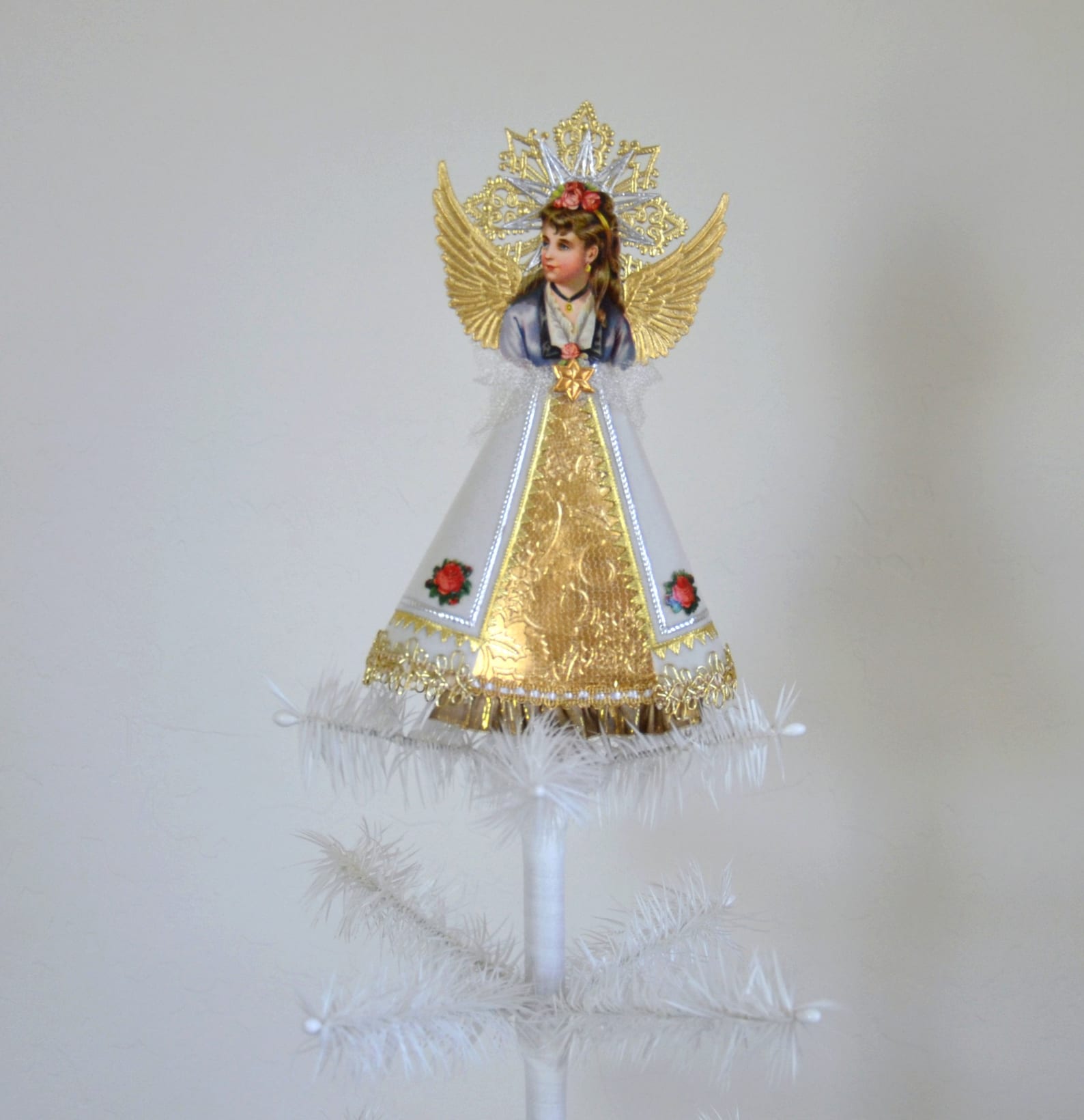 Christmas Tree Topper/ Christmas Angel/victorian Angel - Etsy
