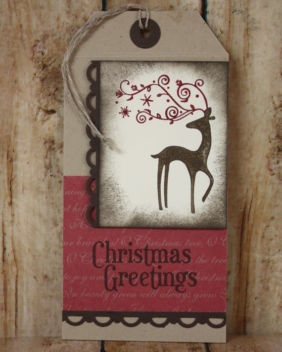 Stampin' Up Handmade Dasher Gift Tags Set of 5 | Etsy