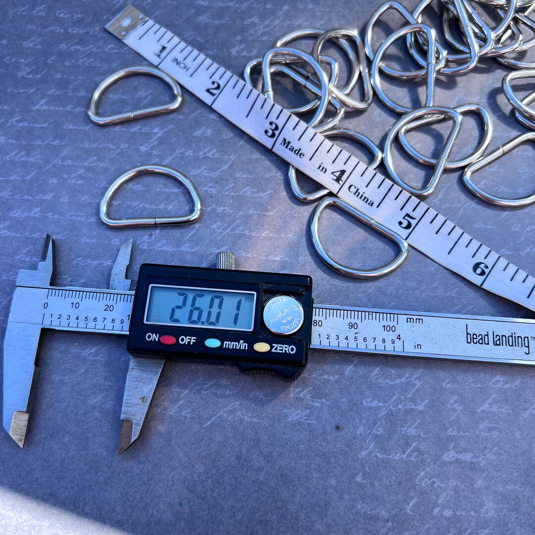 1 Inch 26mm D Rings Webbing Slot D Ring Metal Silver - Etsy