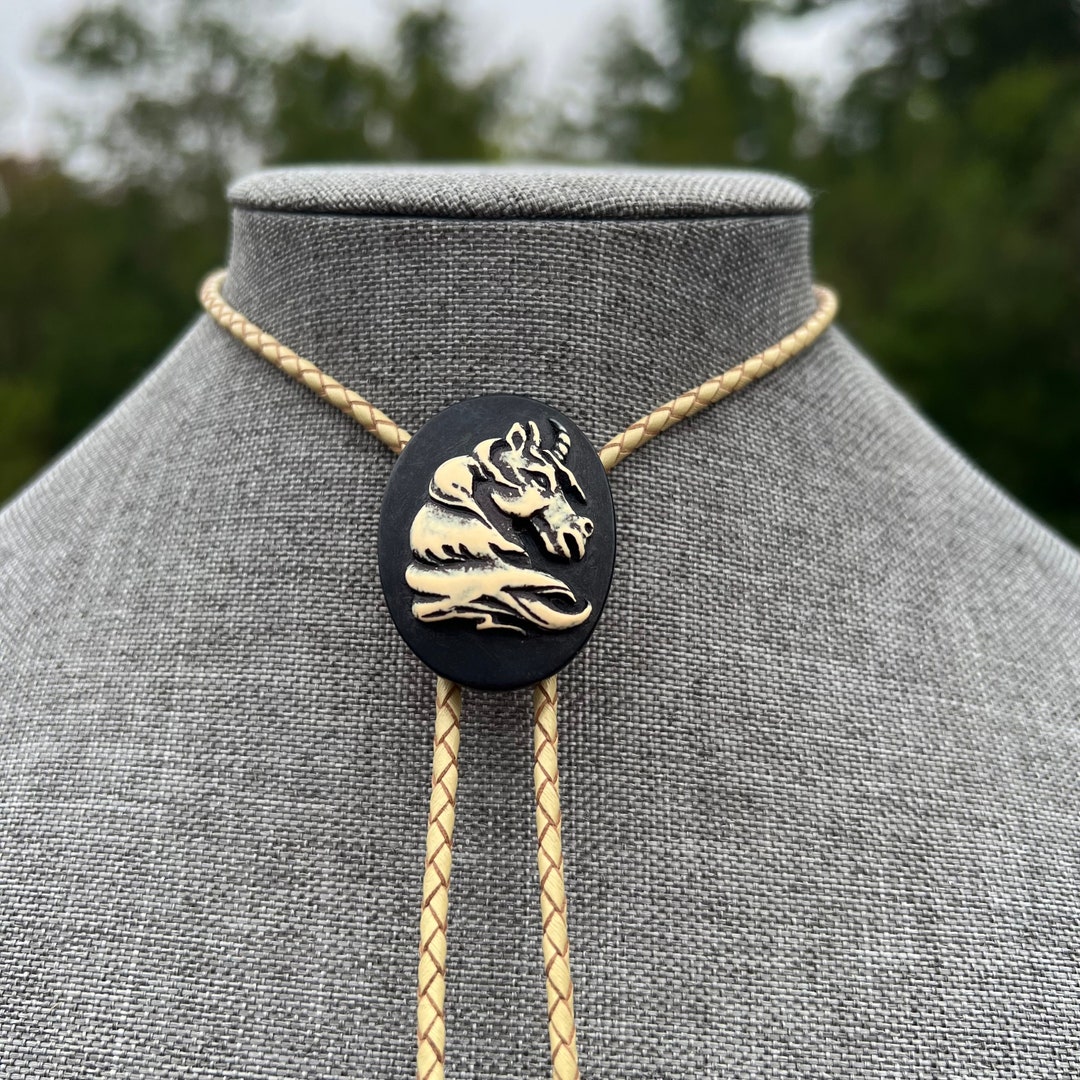Rockabilly Gothic Unicorn Bolo Tie Yall'ternative Glam - Etsy