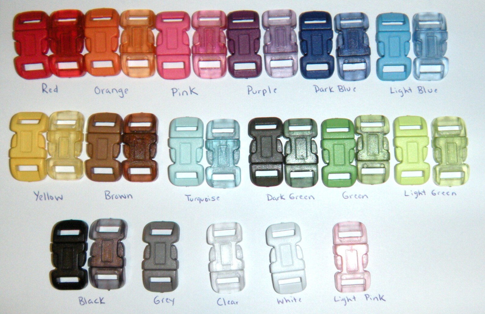Paracord Buckles 1/2 Standard Choose From 30 Colors - Etsy