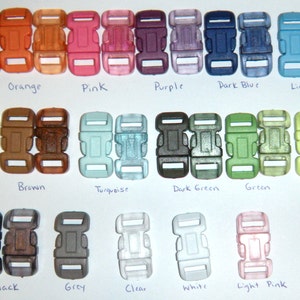 Paracord Buckles 1/2 Standard Choose From 30 Colors - Etsy