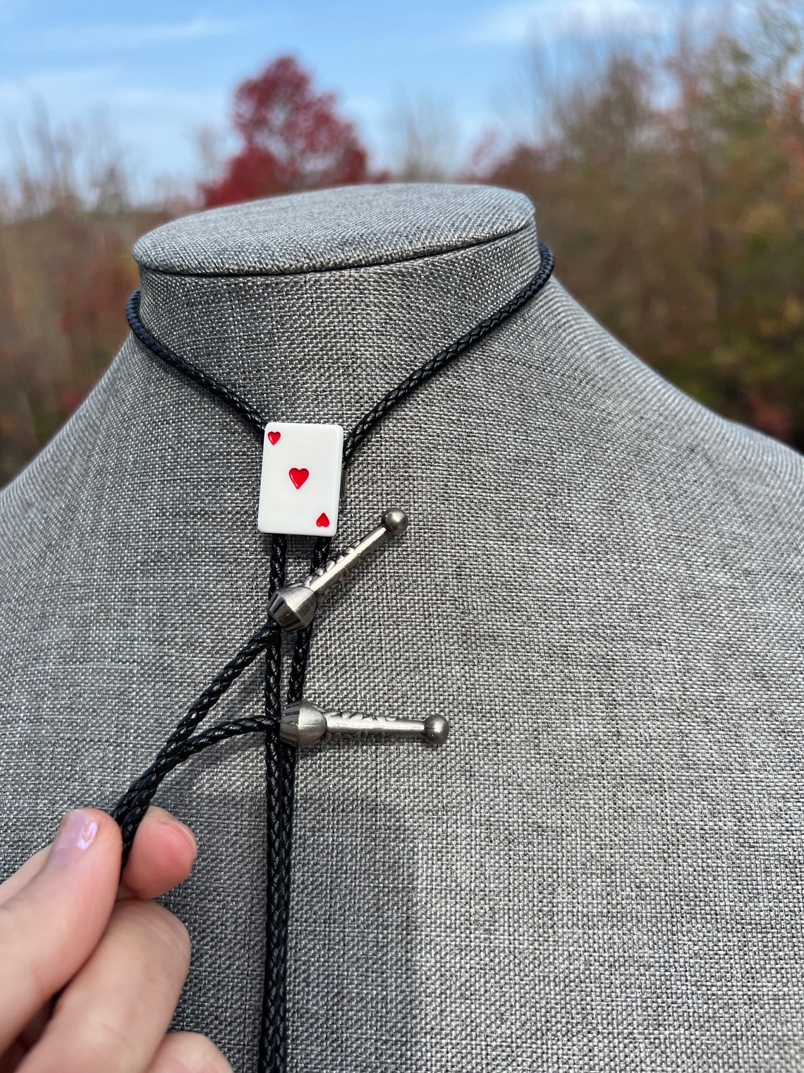 Ace Playing Card Suit Bolo Necklace Rockabilly Pin up Vintage Vegas ...