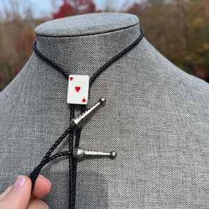 Ace Playing Card Suit Bolo Necklace Rockabilly Pin up Vintage Vegas ...