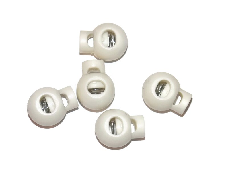 Plastic Cord Locks Single Hole Round Spring Loaded Black - Etsy