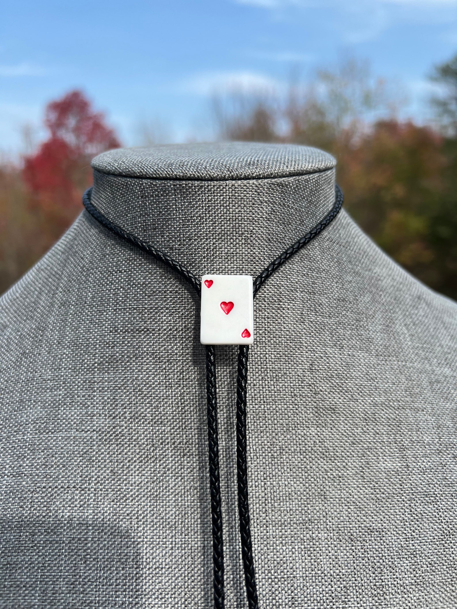 Ace Playing Card Suit Bolo Necklace Rockabilly Pin up Vintage Vegas ...