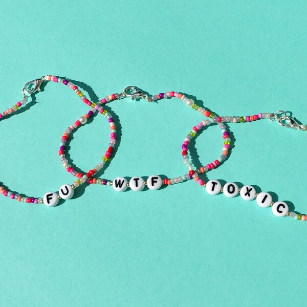 Wtf Bracelet - Etsy