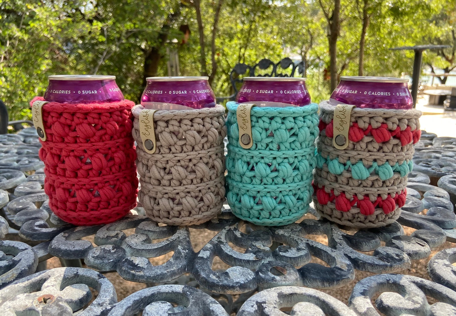 Crochet Boho Drink Cozy - Etsy