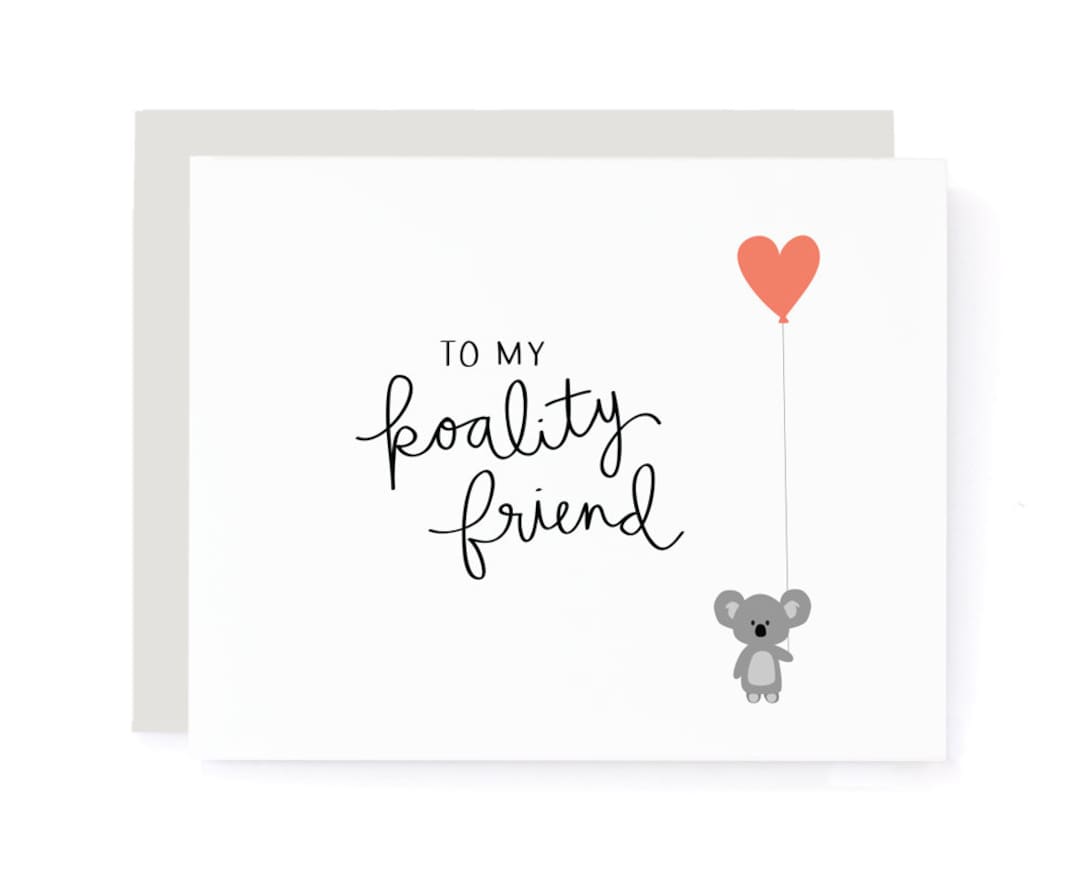 You Are a Koality Friend Valentines Card - Etsy