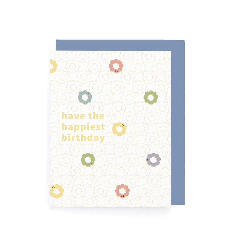 Mochi Donut Happiest Birthday Card - Etsy