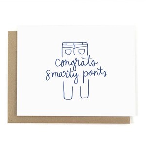 Congrats Smarty Pants Greeting Card - Etsy