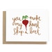 You Make My Heart Skip A Beet Card - Etsy