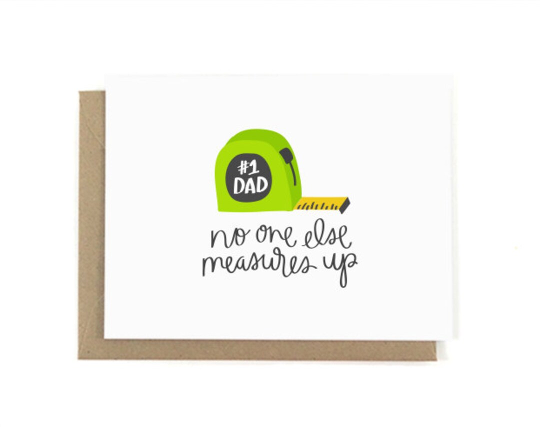 No One Else Measures up #1 Dad Father's Day Card - Etsy