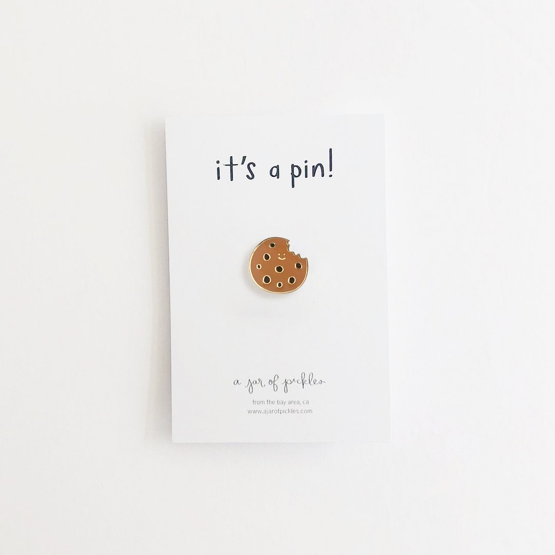 Chocolate Chip Cookie Pin - Etsy