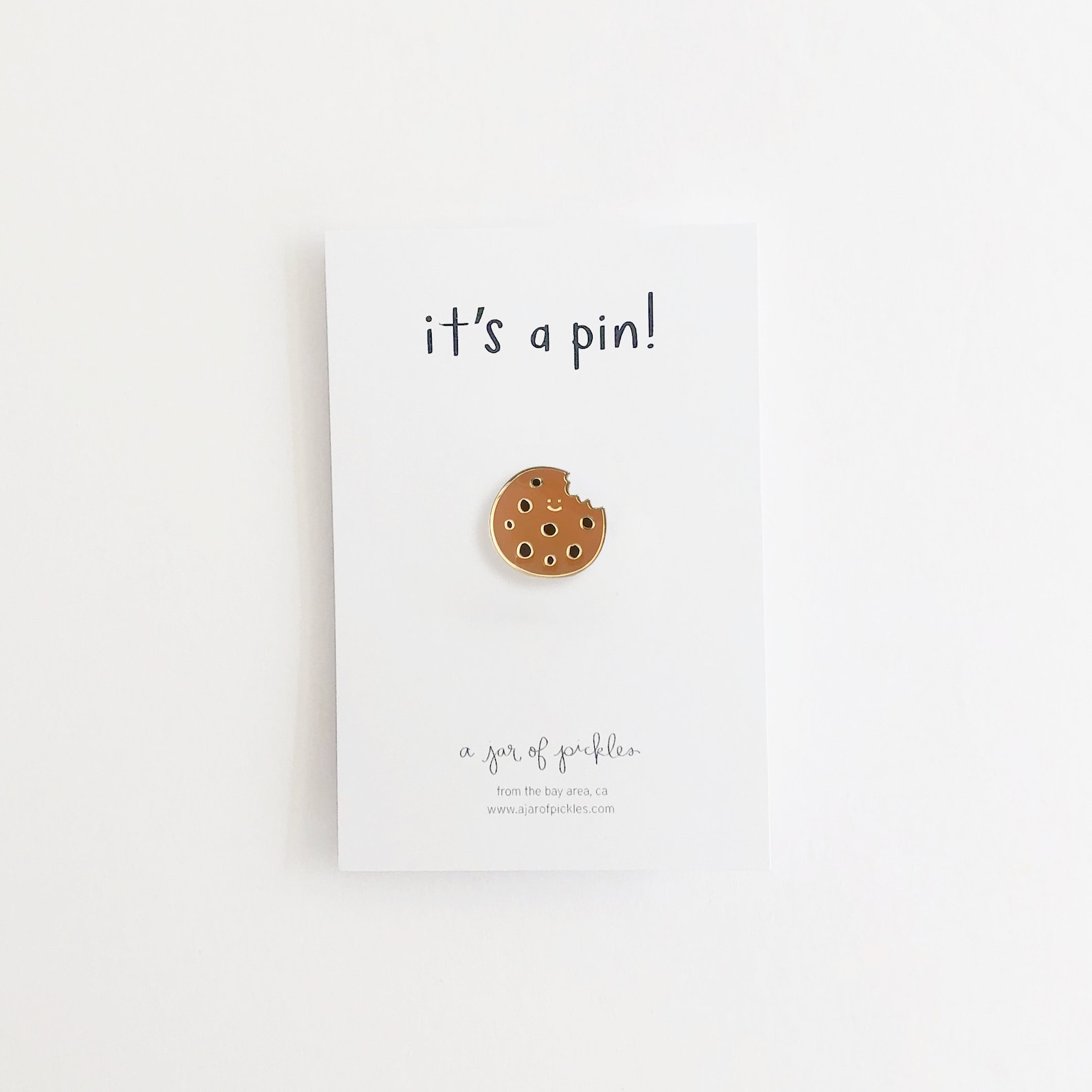 Chocolate Chip Cookie Pin - Etsy