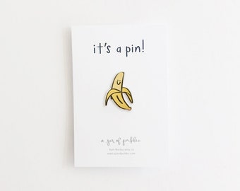 Banana Peel Pin - Etsy