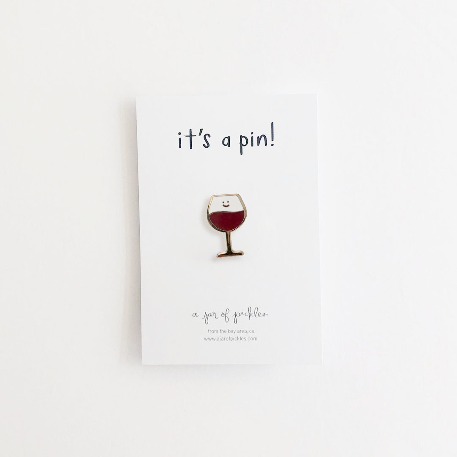 Wine Glass Pin | Etsy