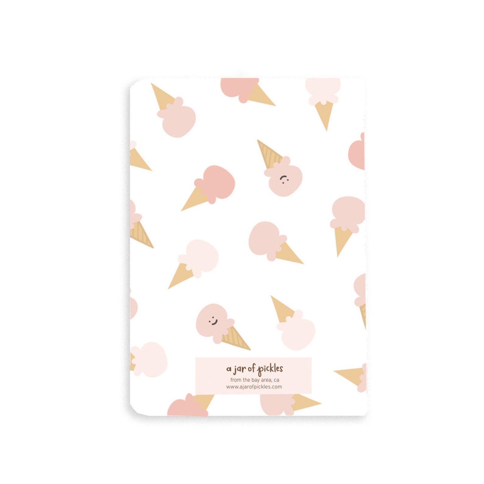 Ice Cream Pocket Grid Notebook - Etsy