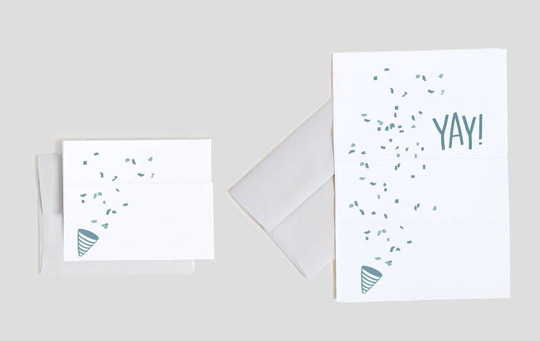 Yay Confetti Expandable Card - Etsy
