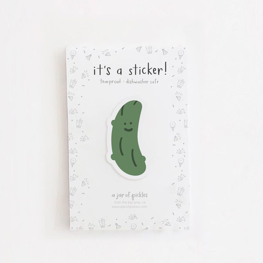 Pickle Vinyl Sticker - Etsy