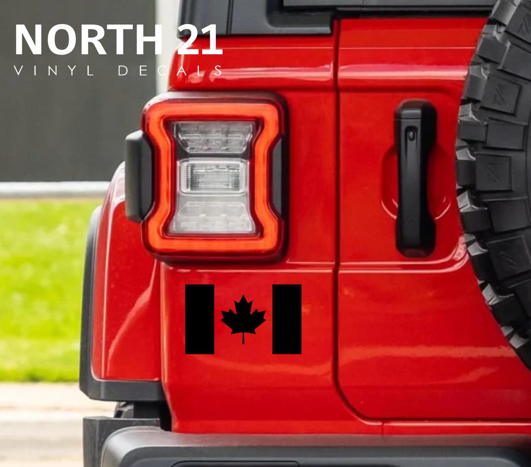 Canadian Flag Decal - Canada Decal - Canada Sticker - Support Canada ...