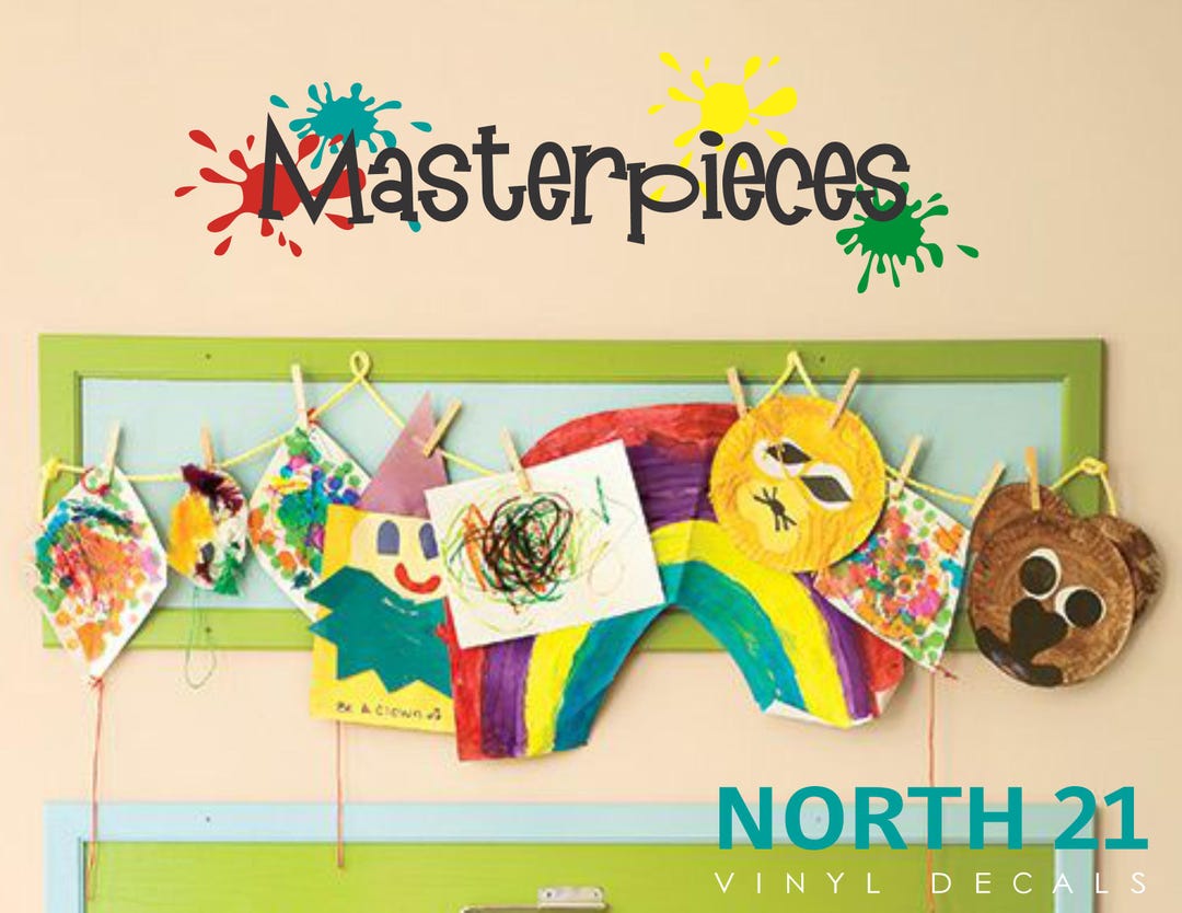 Children Wall Art - Art Wall Decal - Kids Wall Decal - Art Gallery ...