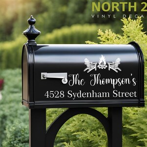 Cottage Mailbox Decal, Mailbox Decal, Customized Mailbox Stickers ...