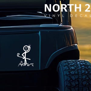 Stickman Golfer Car Decal, Stickman Lost Golf Ball Decal, Car Decal ...