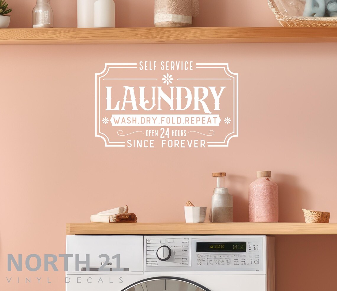 Laundry Room Decal - Laundry Decal - Laundry Room Sticker - Laundry ...