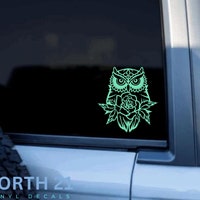 Owl Sticker Birds Fun Vinyl Decal - Etsy