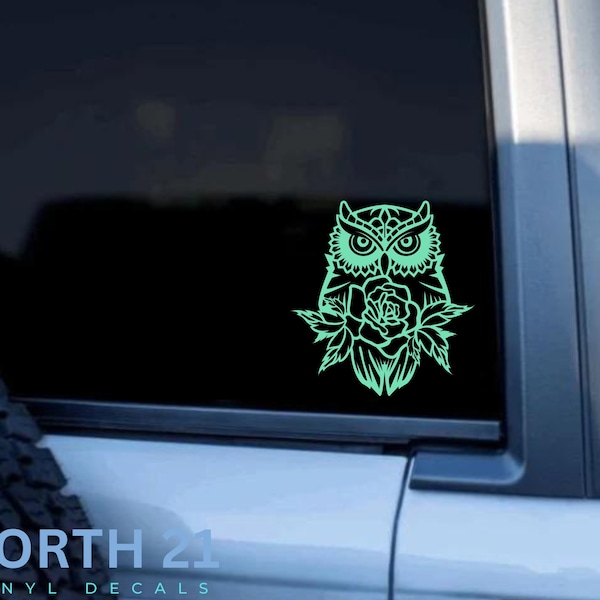 Owl Car Decal - Etsy