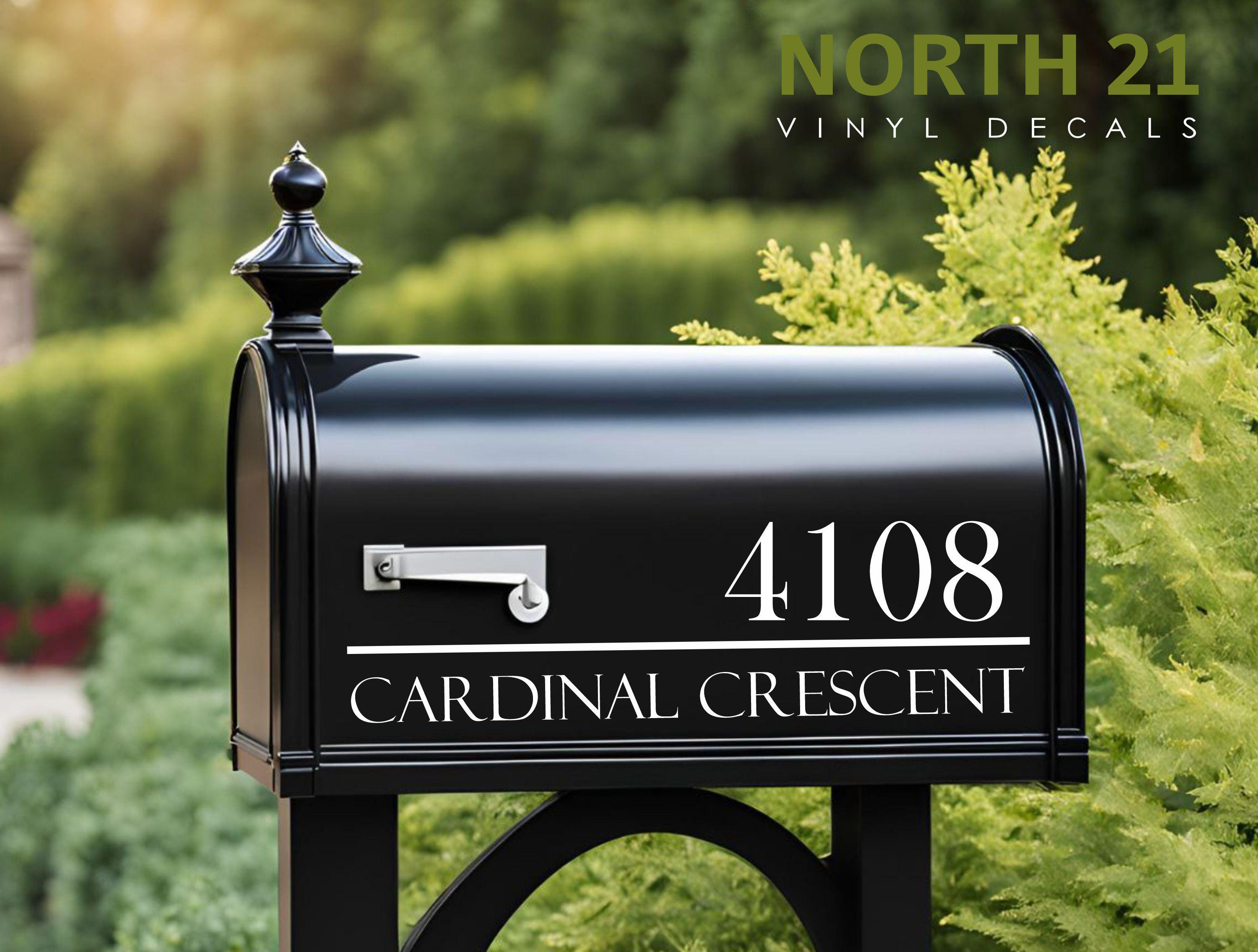 Rural Mailbox Decal, Mailbox Decals, Customized Mailbox Stickers ...