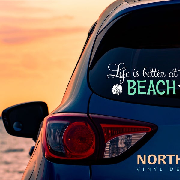 Beach Car Decal - Etsy