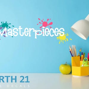 Children Wall Art - Art Wall Decal - Kids Wall Decal - Art Gallery ...