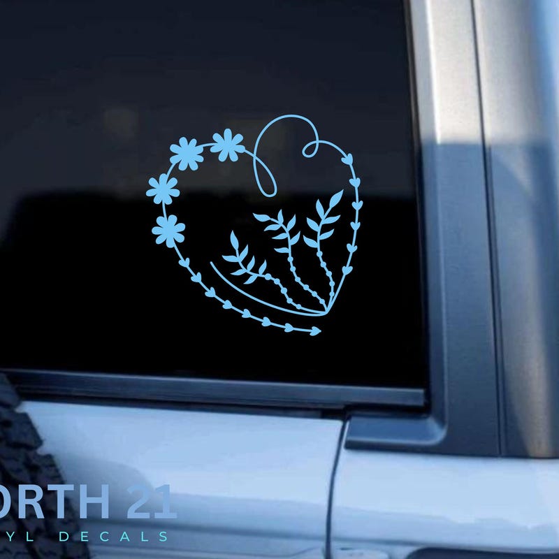 Heart Car Decal - Etsy