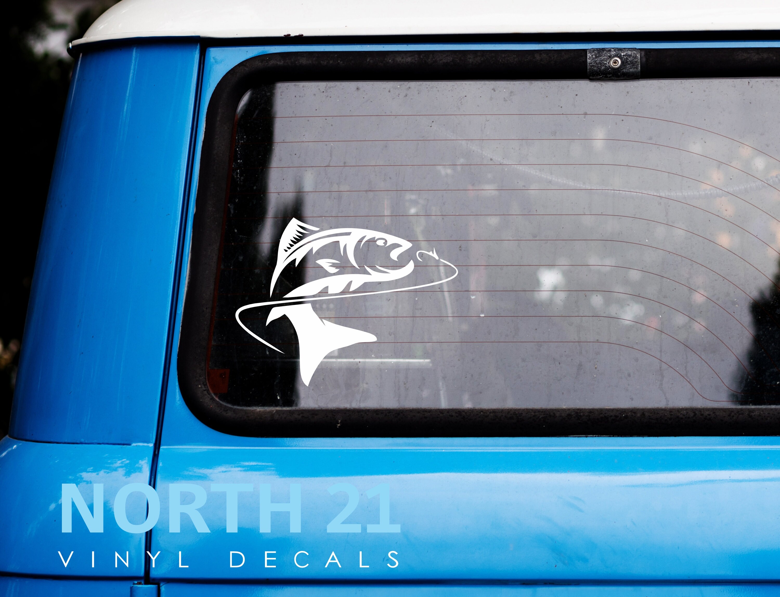 Fishing Car Decal, Fish Decal, Fish Truck Decal, Fishing Trailer Decal ...
