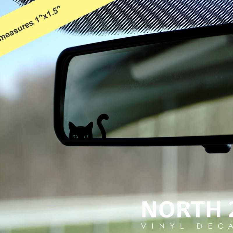 Cat Car Decal - Etsy
