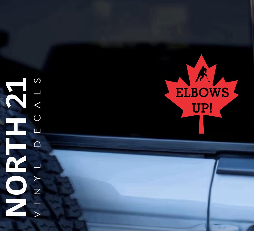 Elbows up Canada - Elbows up Decal - Canada Decal - Canadian Car Decal ...