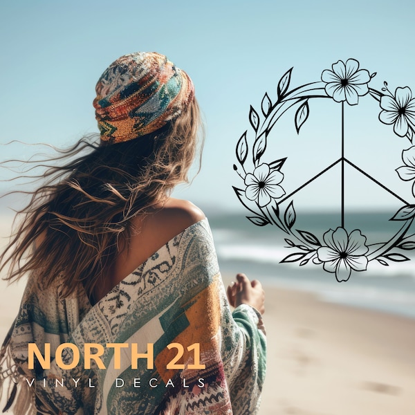 Peace Sign Decal - Etsy