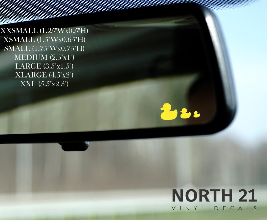 Rubber Duck Decal - Ducks in a Row Decal - Rubber Ducky Sticker ...