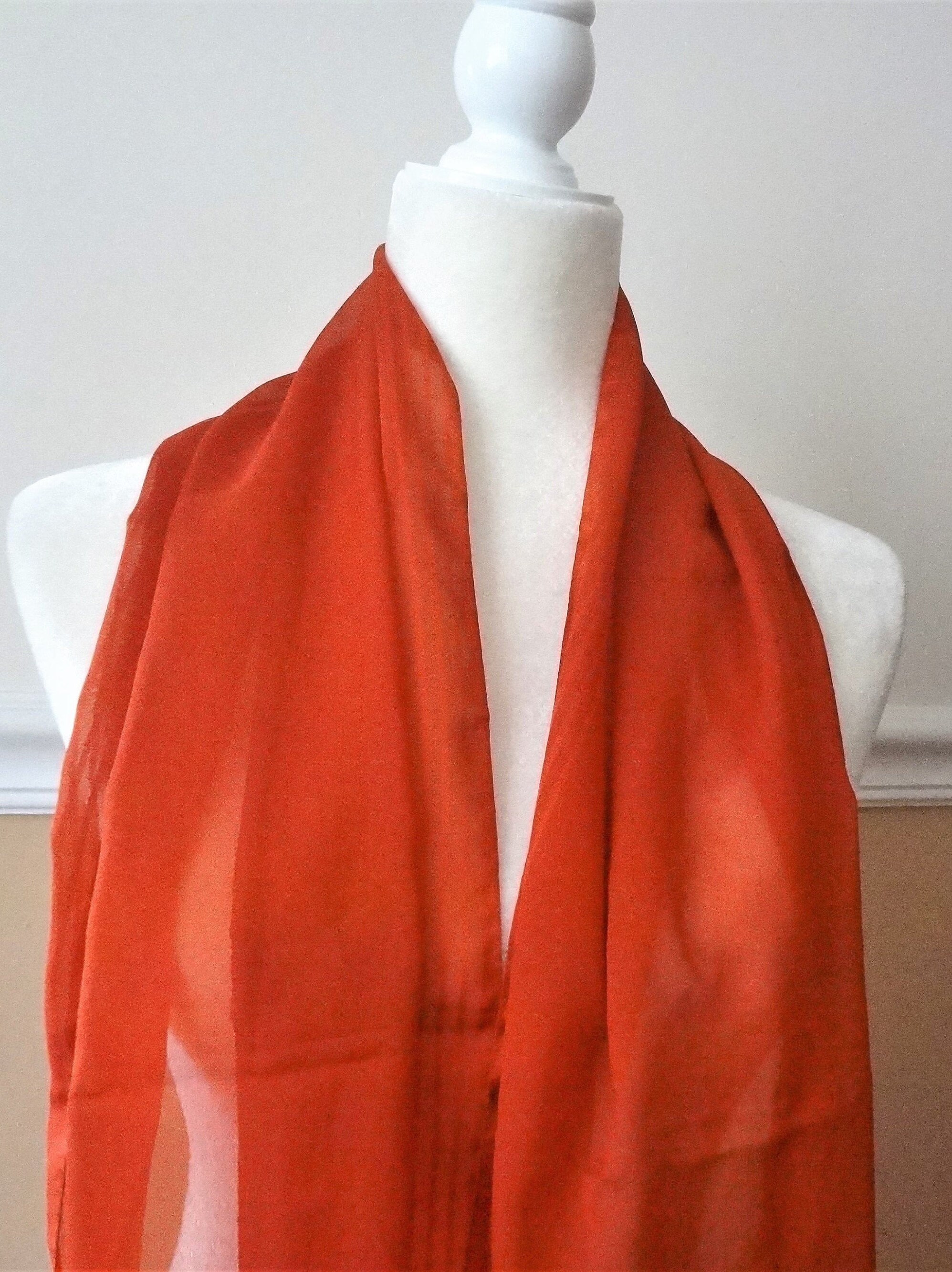Art of the Scarf, Tie Rack, Long Soft Silky Poly Scarf Made in Italy ...